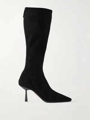 AQUAZZURA Sentier 75 Suede Knee-boots