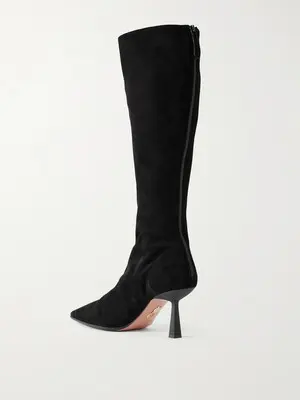 AQUAZZURA Sentier 75 Suede Knee-boots