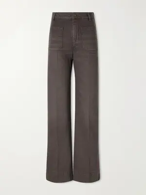 Victoria Beckham Alina High-rise Flared Jeans - Gray