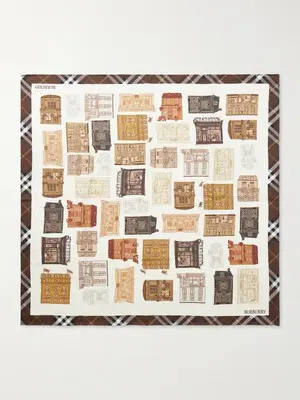 Burberry Printed Silk-twill Scarf