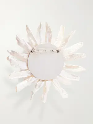 JENNIFER BEHR Blythe Pearl And Crystal Brooch