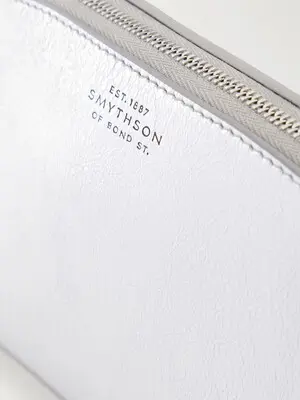 Smythson Metallic Leather Cosmetic Case