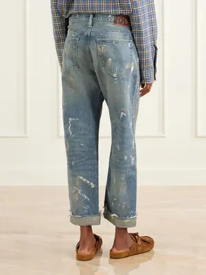 Ralph Lauren Paint-splattered Boyfriend Jeans