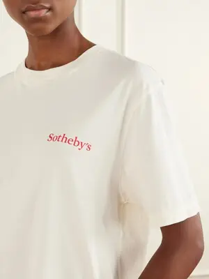 FRAME Sotheby's Printed Cotton-jersey T-shirt