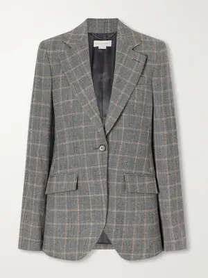 Stella McCartney Prince Of Wales Wool Blazer