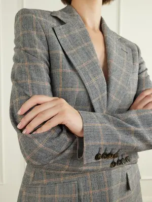Stella McCartney Prince Of Wales Wool Blazer
