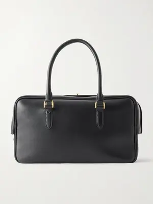 Balenciaga Le 7 Leather Bowling Shoulder Bag