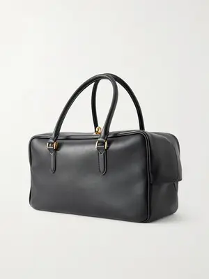 Balenciaga Le 7 Leather Bowling Shoulder Bag