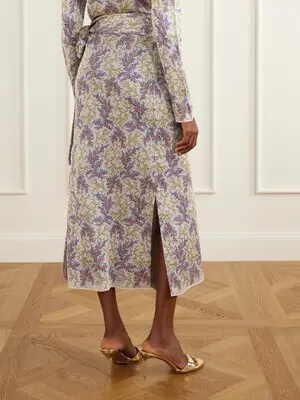 Rabanne Wrap Jacquard Midi Skirt