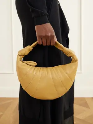 LEMAIRE Fortune Croissant Paneled Leather Shoulder Bag