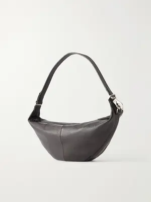 LEMAIRE Quiver Clip Mini Paneled Full-grain Leather Shoulder Bag