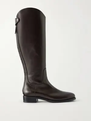 AeydĒ Hector Leather Knee Boots - Brown