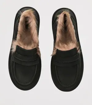 UGG Nubuck Ellis Loafers - Black
