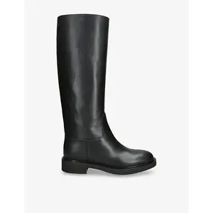 GIANVITO ROSSI Ascott Calf Leather Boots - Black