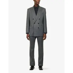 TOM FORD Double-breasted Peak-lapel Wool Suit