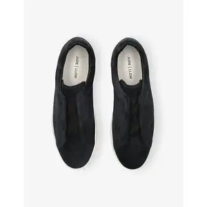 JUDE LLOW Luca Suede Trainers - Navy