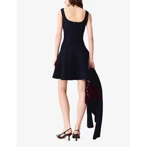 Maje Sequin-embellished Jacquard Woven Mini Dress
