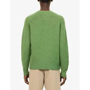 UMIT BENAN Cashmere Crew-neck Jumper - Grass