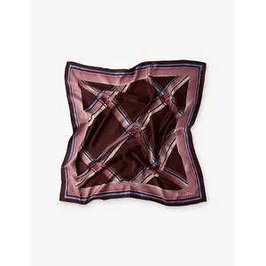 Whistles Checked Square Silk Scarf