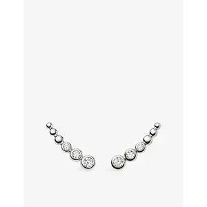 MISSOMA Tennis Climber Plated Sterling- And Cubic Zirconia Stud Earrings - Silver