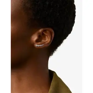 MISSOMA Tennis Climber Plated Sterling- And Cubic Zirconia Stud Earrings - Silver