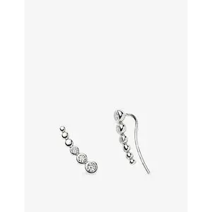 MISSOMA Tennis Climber Plated Sterling- And Cubic Zirconia Stud Earrings - Silver