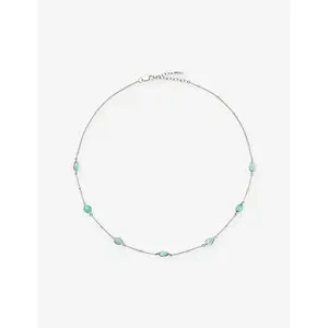 MISSOMA Magma Gemstone Plated Sterling- And Amazonite Charm Choker