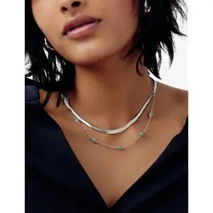 MISSOMA Magma Gemstone Plated Sterling- And Amazonite Charm Choker