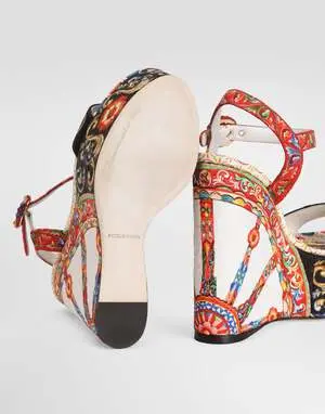 Dolce & Gabbana Sandalo Zeppa Sandals And Wedges