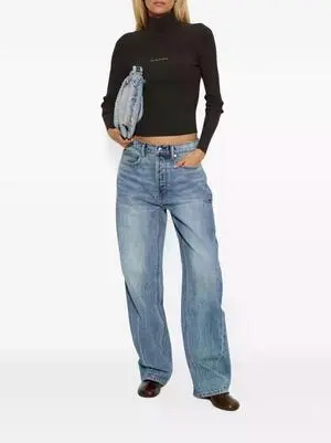 Alexander Wang Logo-print Ribbed Sweater