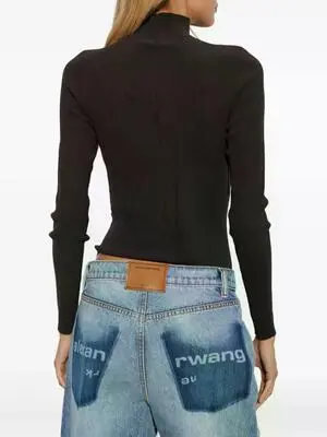 Alexander Wang Logo-print Ribbed Sweater