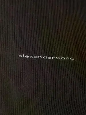 Alexander Wang Logo-print Ribbed Sweater