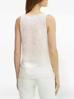 SILVIAN HEACH Patterned Scoop-neck Blouse