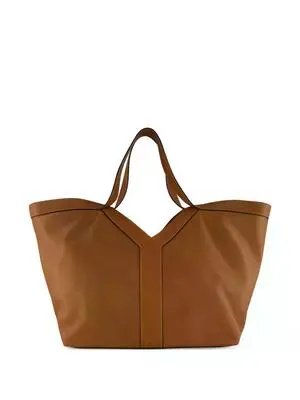 Saint Laurent Y Tote In Leather - Brown