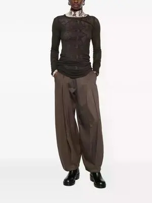 Source Unknown Mika Tuck Straight-leg Trousers