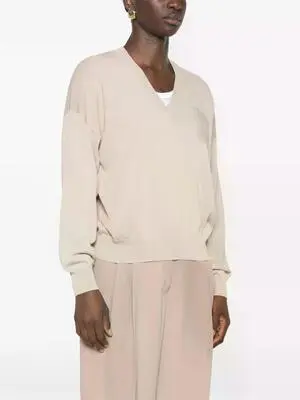 Peserico V-neck Pocket Sweater
