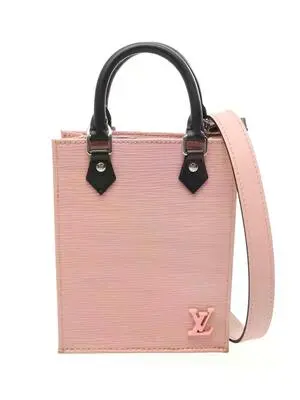 LOUIS VUITTON 2000-2026 Epi Petit Sac Plat Satchel - Pink