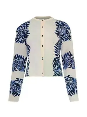 Ulla Johnson Abstract-patterned Button-up Cardigan - Neutrals