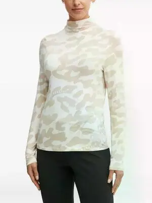 SPORTALM Abstract-print High-neck Top - White