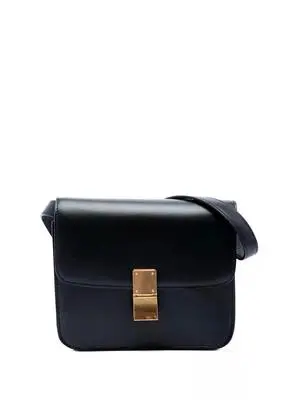 Celine Calfskin Classic Box Crossbody Bag - Black