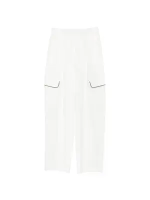 Fabiana Filippi Monili-trim Cargo Pants - Neutrals