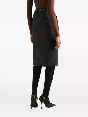Dolce & Gabbana Wool Flannel Skirt