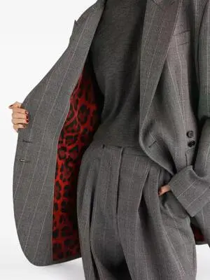 Dolce & Gabbana Double-breasted Pinstripe Wool Jacket