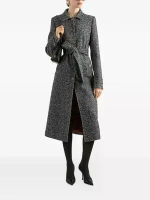 Dolce & Gabbana Single-breasted Wool-blend Chevron Coat
