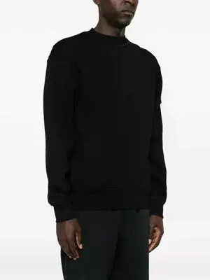 Stone Island Logo-patch Sweater - Black