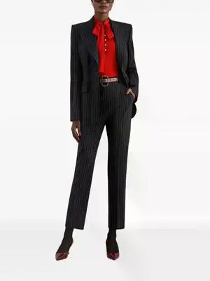 Dolce & Gabbana Pinstriped Wool Cigarette Trousers