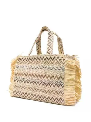 MARC ELLIS Buby Fringed-trim Tote Bag
