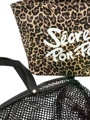 SECRET PON-PON City Leopard-print Tote Bag - Neutrals