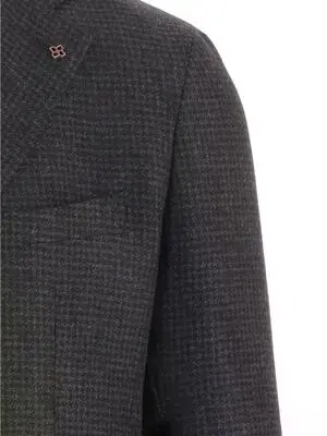Tagliatore Houndstooth Wool Blazer