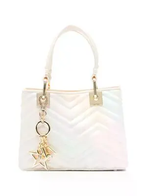MARC ELLIS Krissy Chevron-quilted Tote Bag - Neutrals